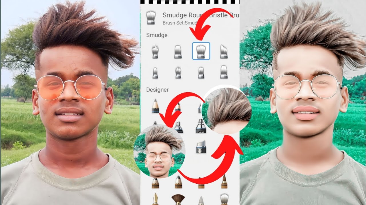 HDR face smooth skin whitening photo editing || Autodesk Sketchbook ...