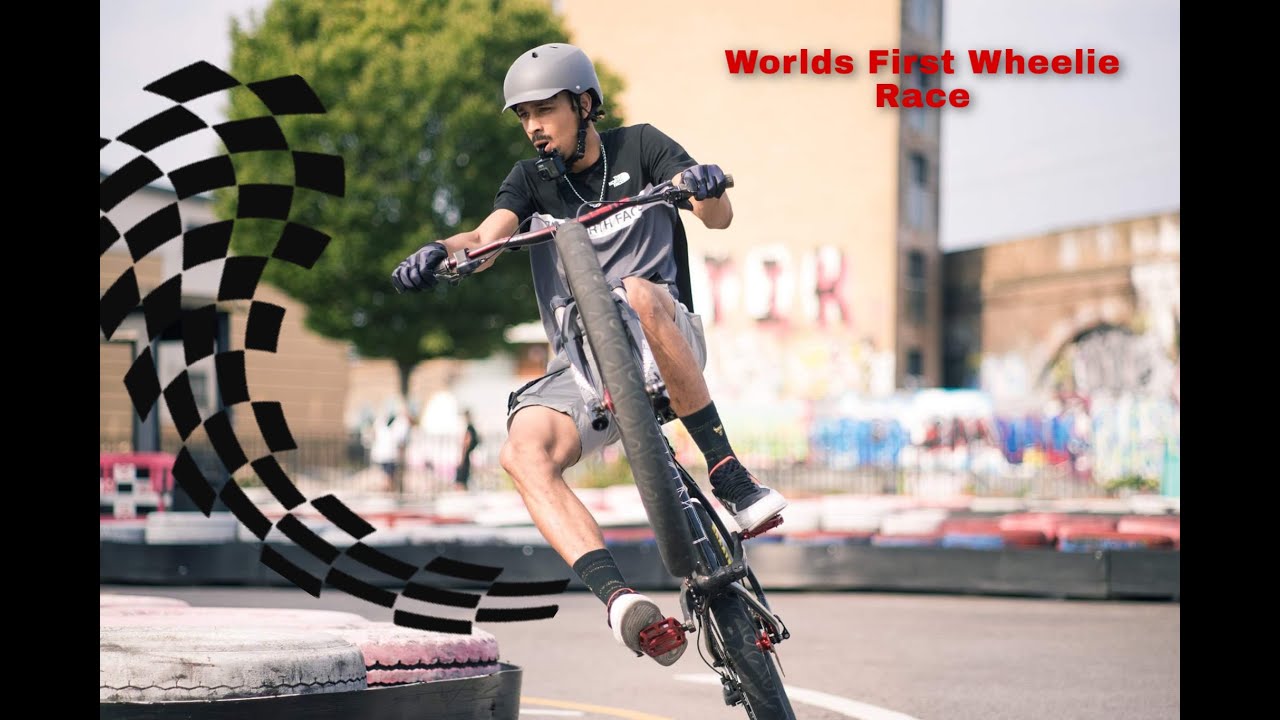 WORLDS FIRST WHEELIE RACE! - YouTube