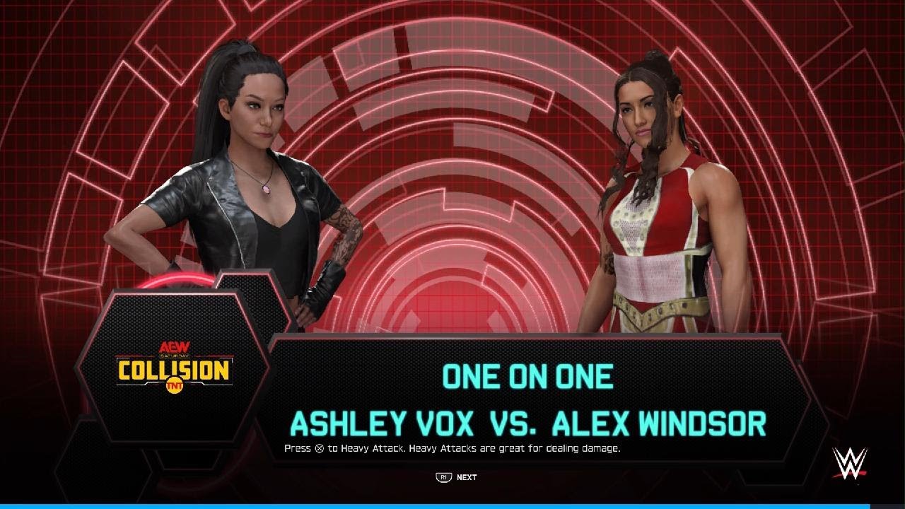 WWE 2K25 Alex Windsor In Action - AEW Collision 8/30/25 - YouTube