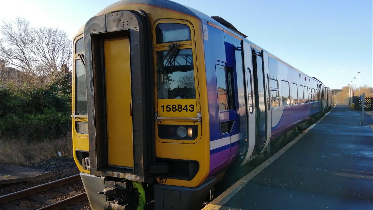 158843 departing Redcar Central on 2D26 - YouTube