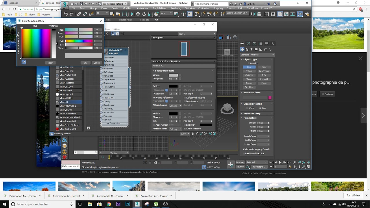 Tuto 3ds Max pick color out 3ds max - YouTube