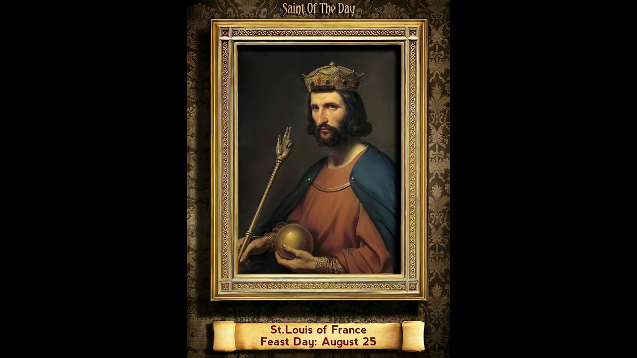 Saint of the Day — August 25— Saint Louis of France #saintoftheday ...