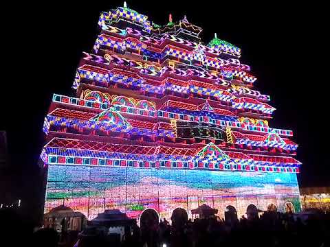Uthralikkavu Pooram - 2020 - Illuminated Panthal of Enkakkad Desam ...
