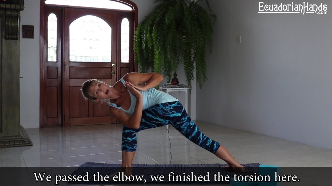Yoga for beginners | Parivrtta Parsvakonasana Pose: step by step ...