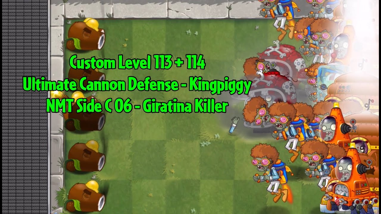 Pvz2 Custom Level Pvz2 Old School Cannon Defense Youtube