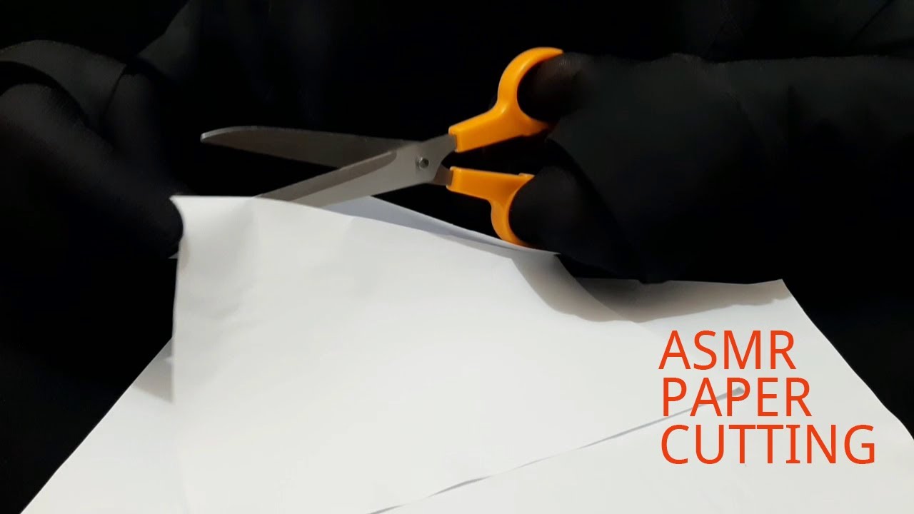 Paper Cutting By Scissor. Scissor & Paper Sounds - YouTube