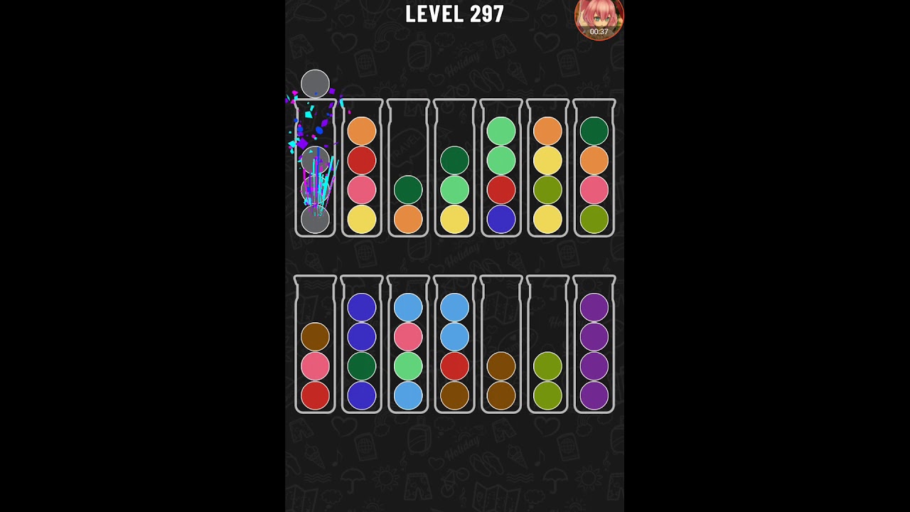 Ball sort Puzzle level 297 - YouTube