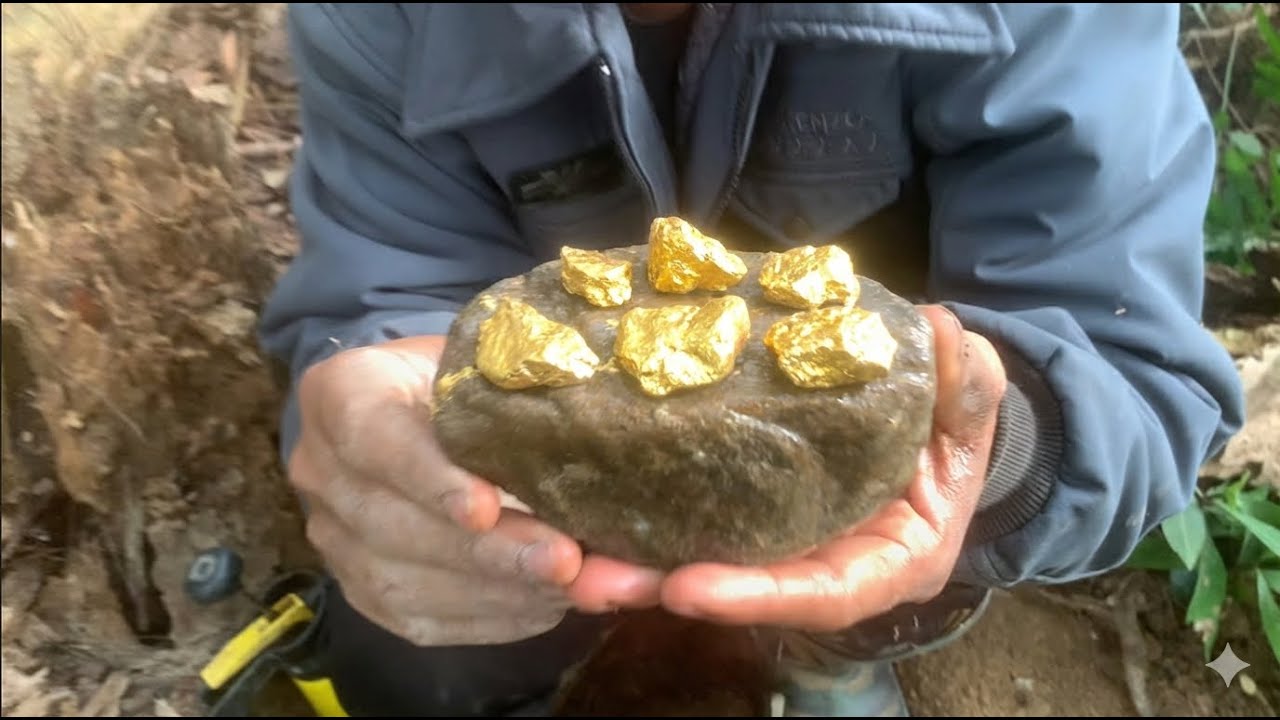 SHOCKING! Pure Gold Found Beneath a Rotten Pine Tree in Deep Forest ...