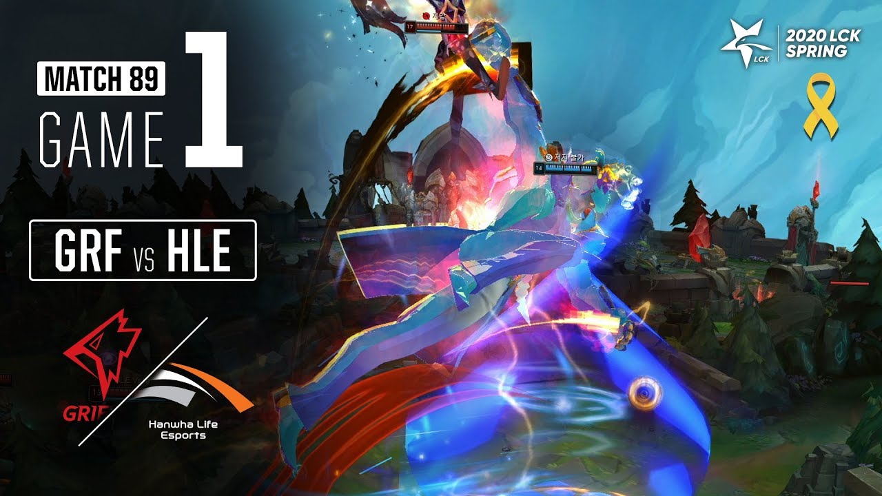 GRF vs HLE | Match89 Game1 H/L | 2020 LCK Spring - YouTube