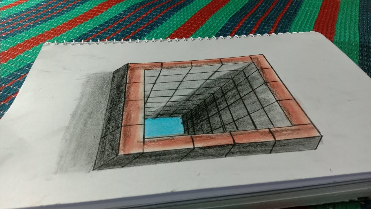 How to draw a 3D square shape.........🌿🌾🪴............ - YouTube