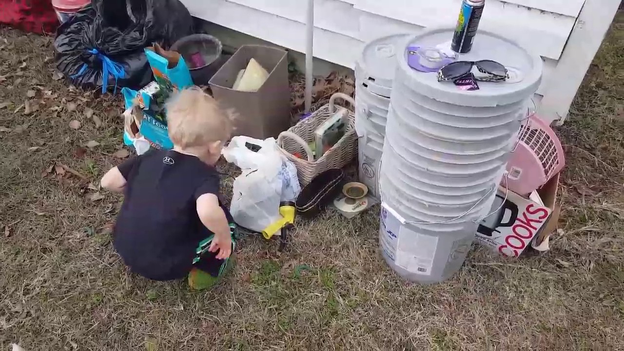 Dumpster diving trip #2 Trash can fun! - YouTube