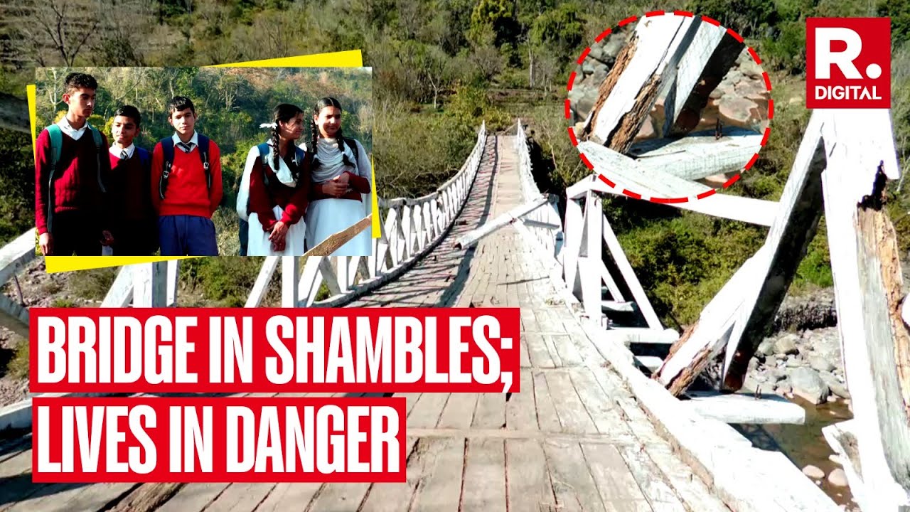 J&K: Shambly bridge across Tawi River in Udhampur putting locals’ lives ...