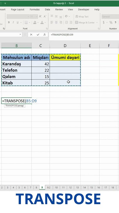 Transpose Excel Excelformula Exceltips Excelfunction Exceltricks Exceltutorial