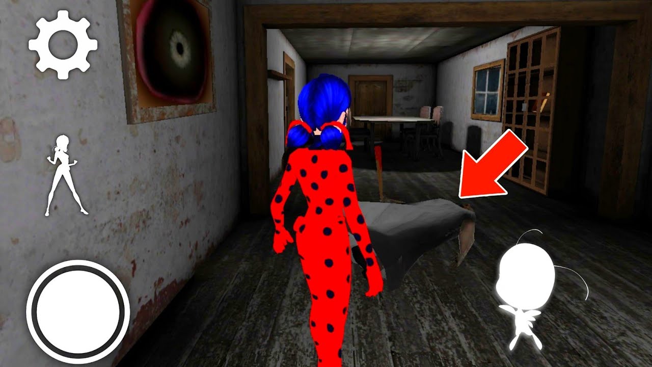 Escaping As MIRACULOUS Ladybug In Granny Version 1.8 Door Escape On Hard Mode - YouTube