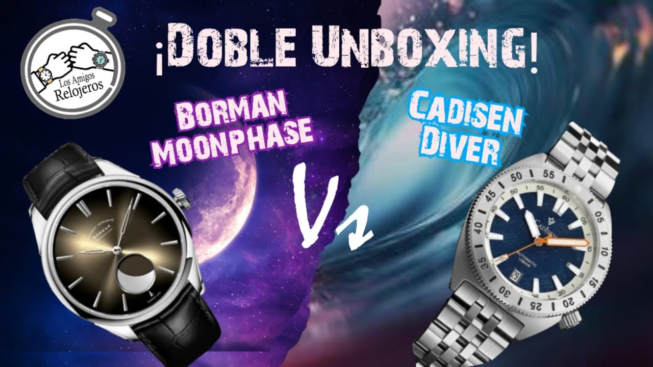 Doble Unboxing: Borman Moonphase y Cadisen Diver - YouTube