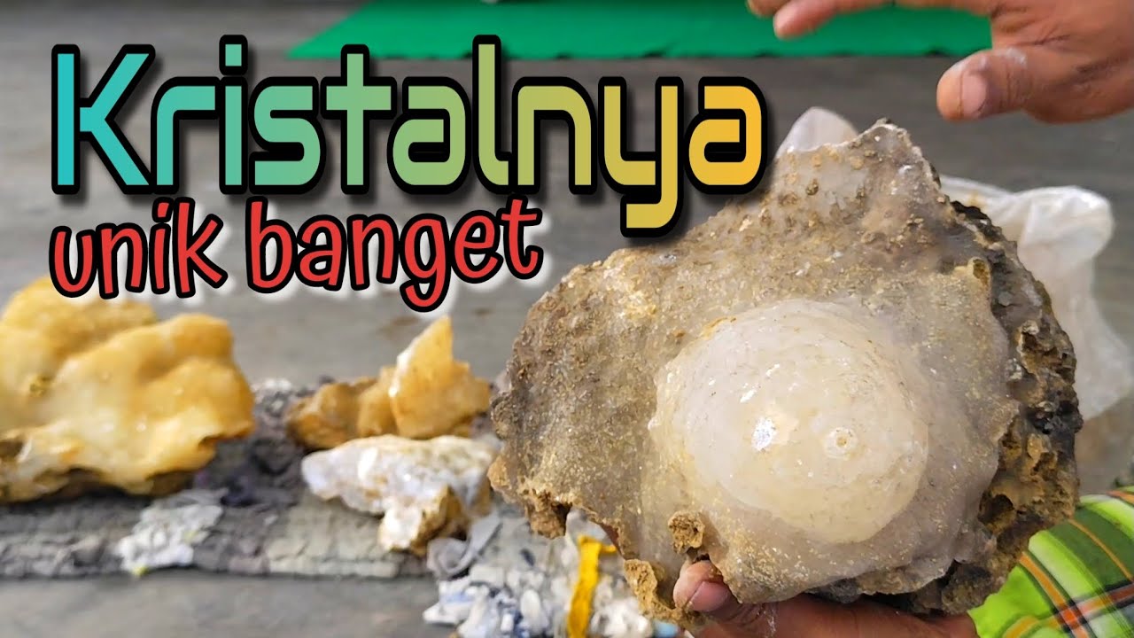 Dari pada penasaran, ini dia batu kristal hasil berburu kemarin. - YouTube