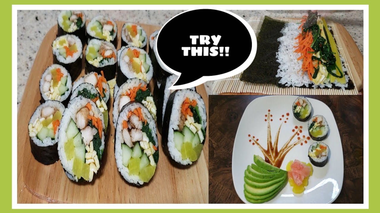 How to make Gimbap ( aka Kimbap ) || Easy Kimbap Recipe!! New Recipe ...