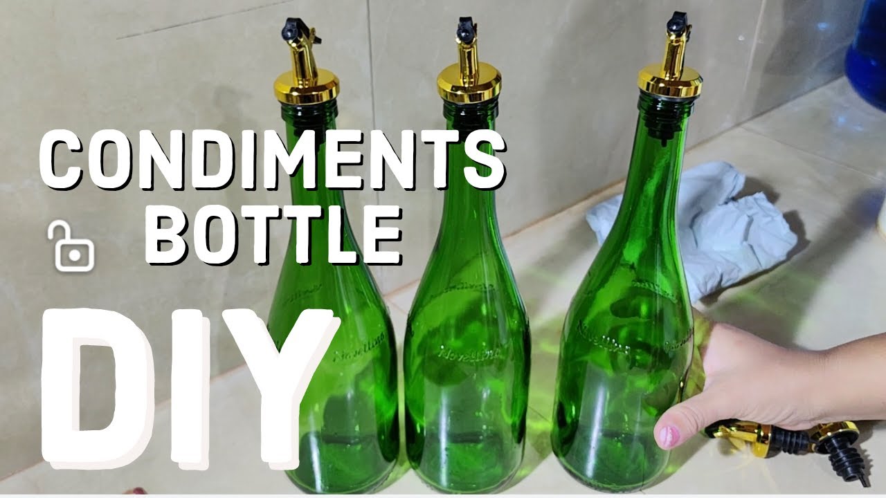 ARTS AND CRAFTS / DIY CONDIMENTS BOTTLE FROM RED WINE/Irene Phiqz TV ...