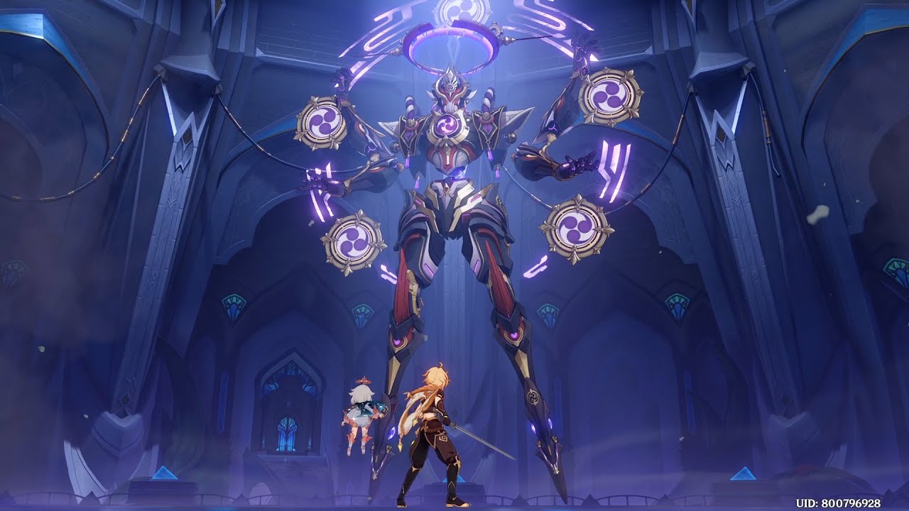 Traveler (Ultra Wisdom) and Nahida VS Scaramouche Shouki no Kami Full ...