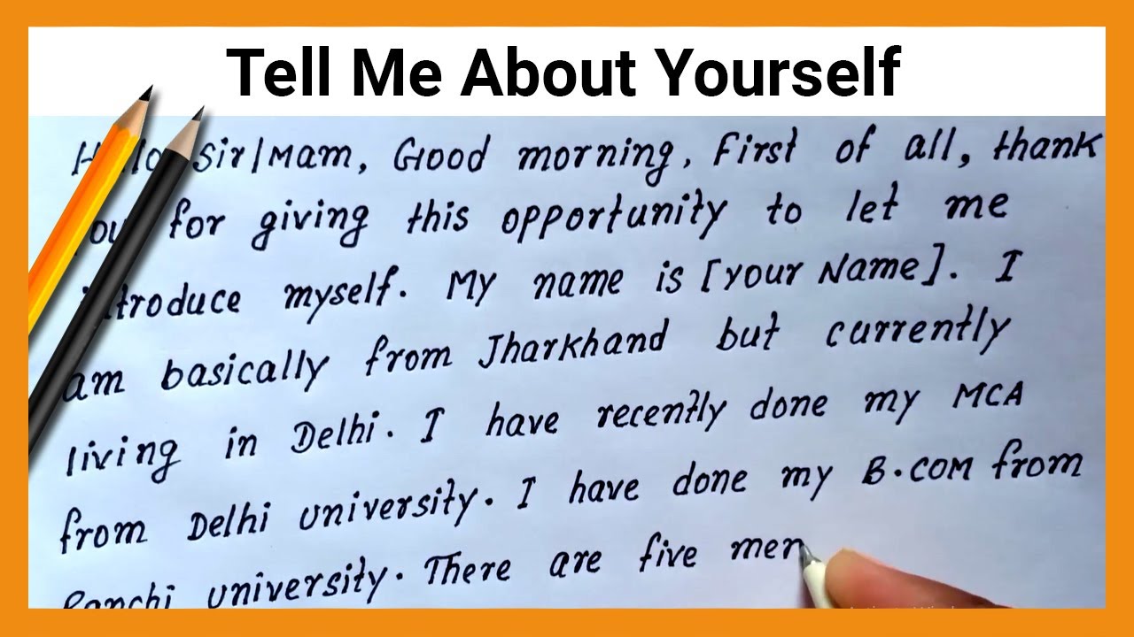 Tell me about yourself | How to introduce yourself in english | Tell me ...