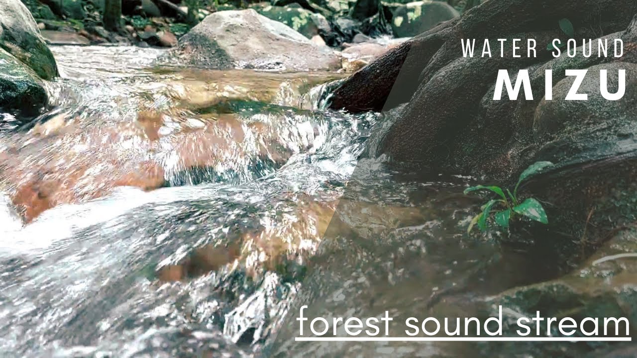 Relaxing water sound, Goodbye insomnia the sound of running water NO ...