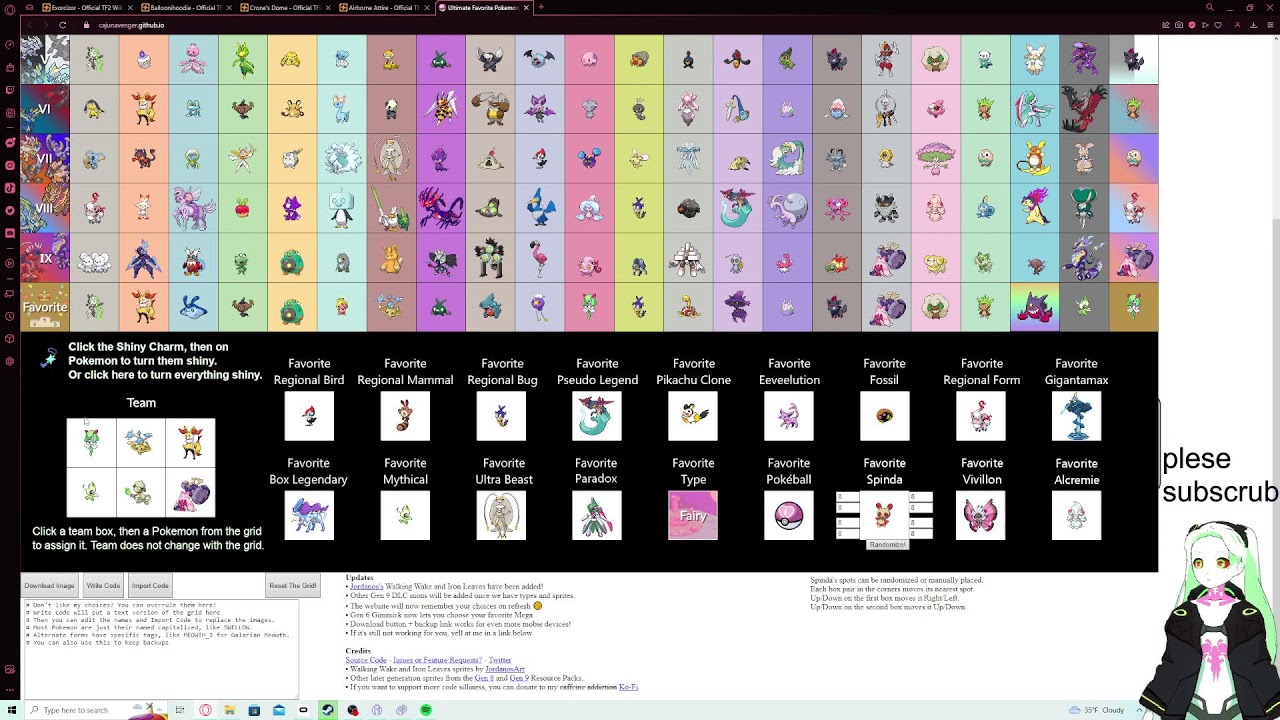 Ultimate Favorite Pokemon Picker - YouTube