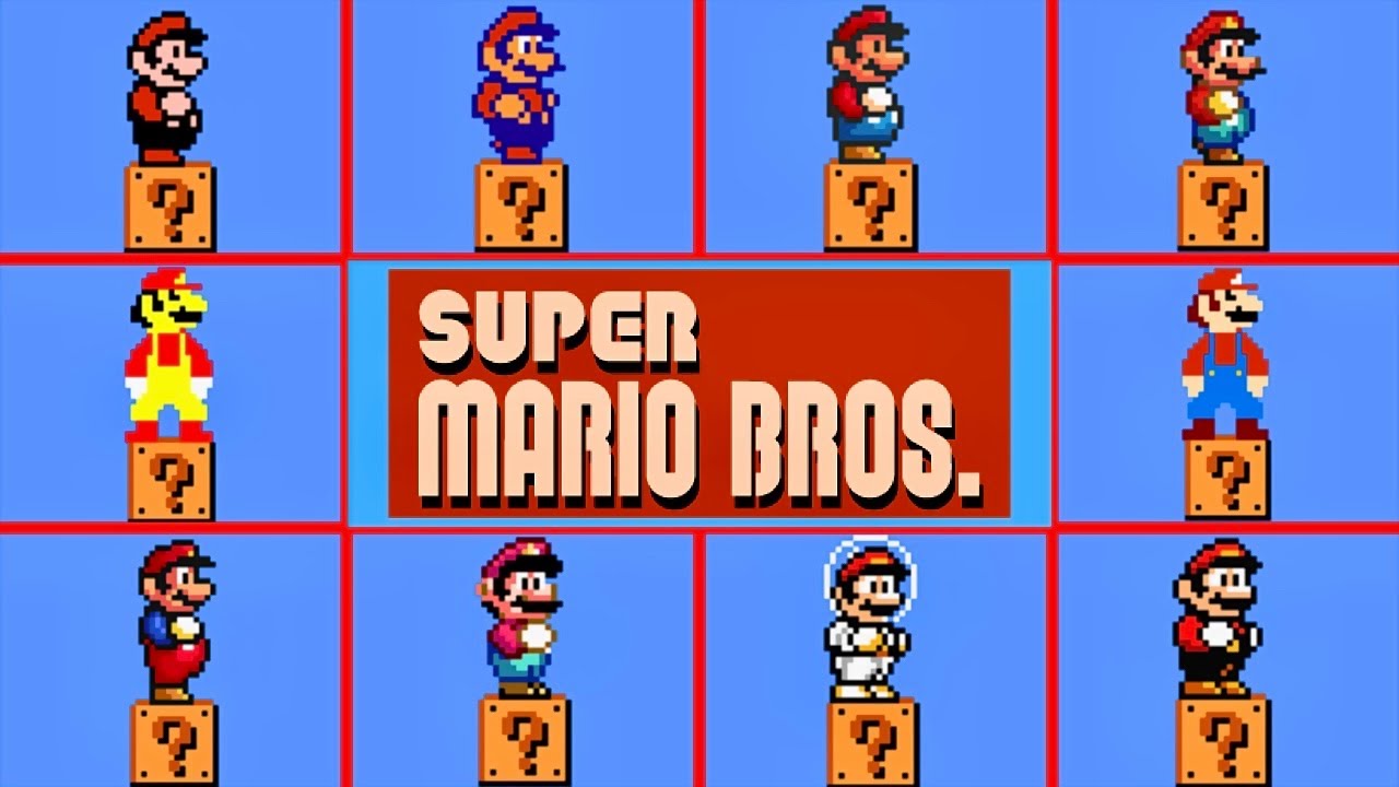 10 Mario Avatars in Super Mario Bros. 1 [NES] - YouTube