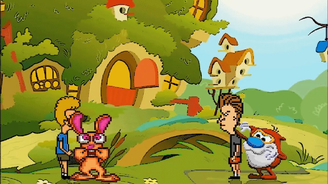 Mugen : Team Ren & Beavis Vs Team Butthead & Stimpy (Request) - YouTube