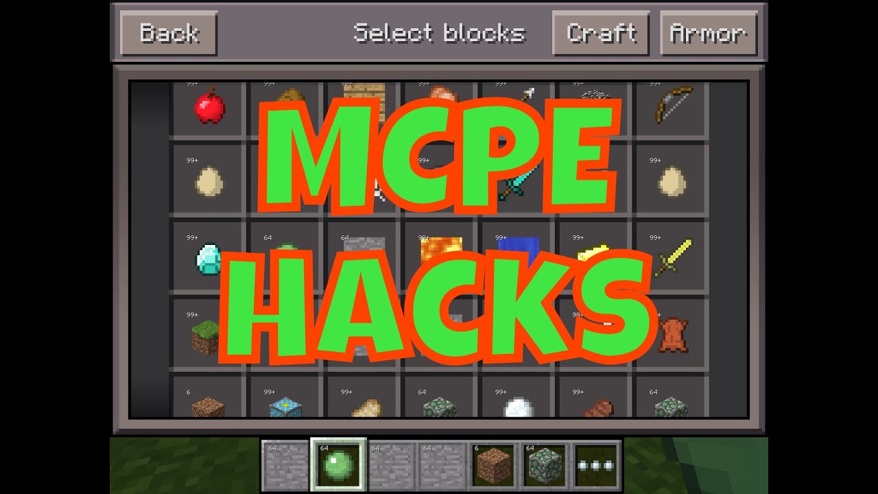 Minecraft PE - All Hacked Items - YouTube