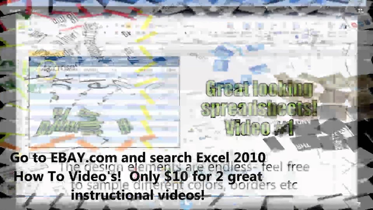 Excel 2010- How To Videos (2 videos-creating great spreadsheets!) - YouTube
