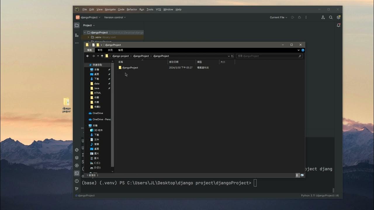 How to create Django project in PyCharm community edition - YouTube