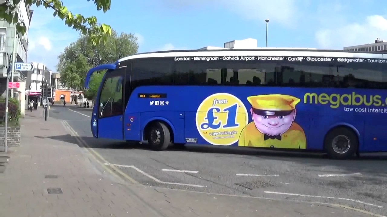 MEGABUS RELAUNCHED M14 IN GLOUCESTER WC 01/05/17 - YouTube