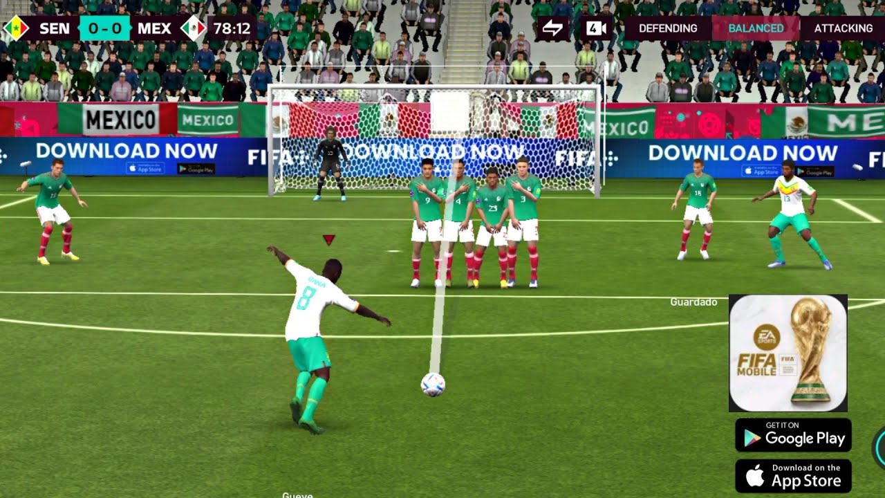 FIFA World Cup 2022 | Quarter-Final | Senegal vs Mexico | Gameplay ...