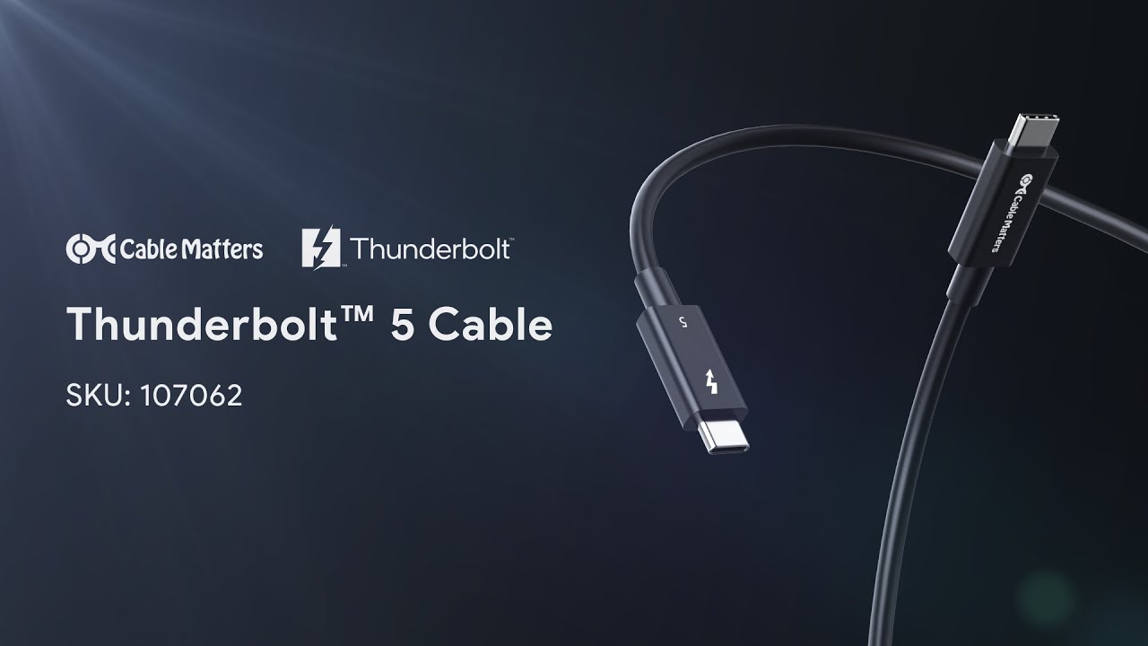 Cable Matters 80Gbps Thunderbolt 5 Cable with up to 120Gbps Bandwidth ...