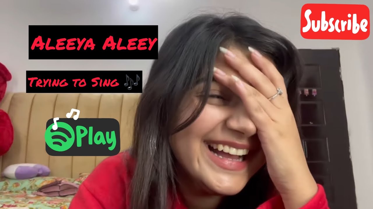 Me trying to Sing a Song 😂🎶 Singing Vlog-1 || Aleeya Aleey Song ...