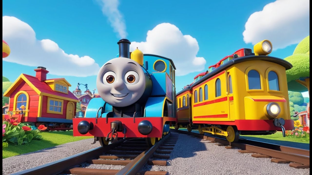 Choo Choo! The Train on the Track | Train Song for Kids | Nursery Rhyme ...