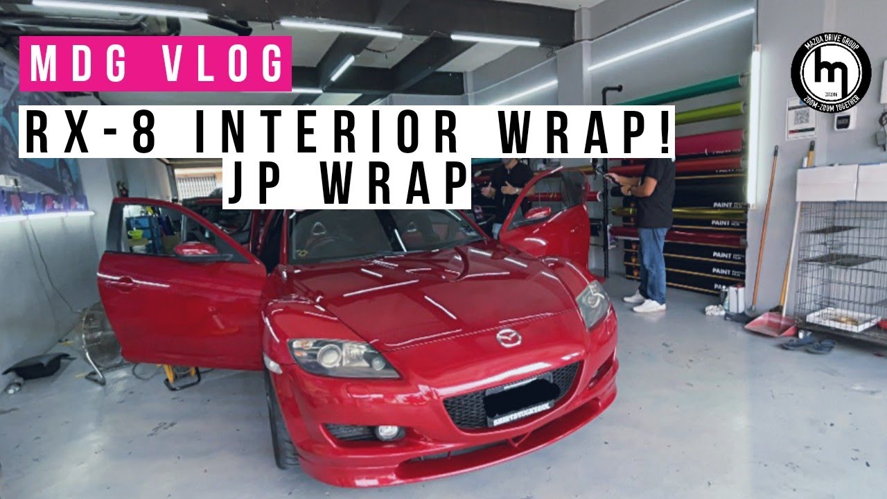 Mazda RX-8 Interior Wrap! | MDG Vlog #rx8 #wrap #stickers #interior # ...