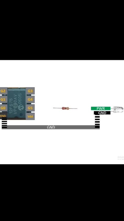 Blinking LED using PIC12F675 microcontroller. #electronics #iot#project #coding - YouTube