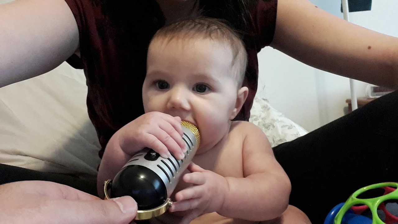 Baby on the microphone - YouTube
