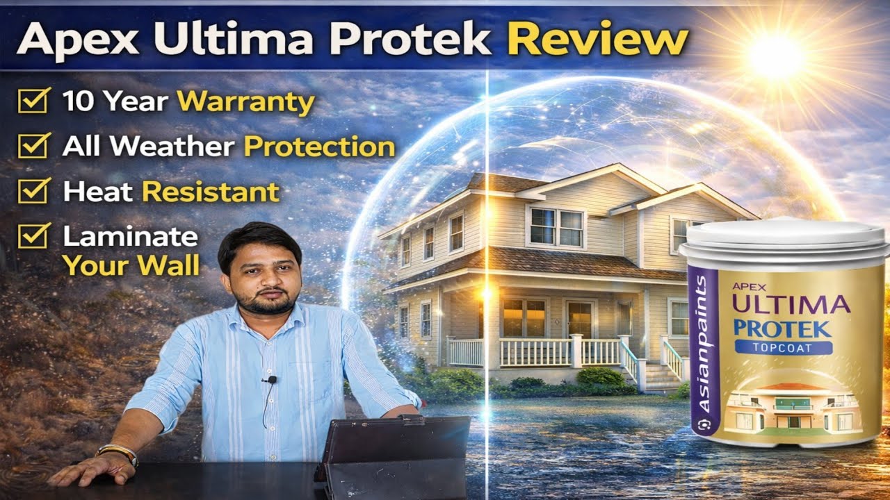 Asian Apex Ultima Protect Review | Best exterior wall paint | # ...