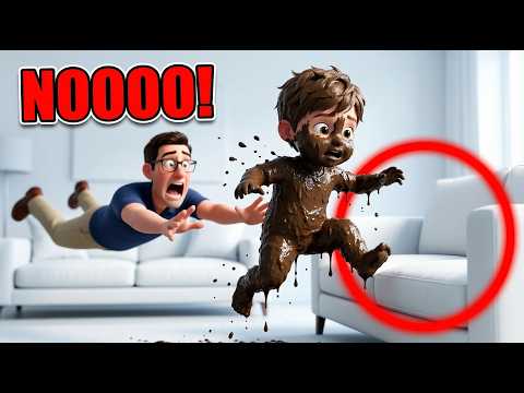 DON'T TOUCH THE WHITE SOFA! 🛋️ Tom is Covered in Mud | Daily Routine Story