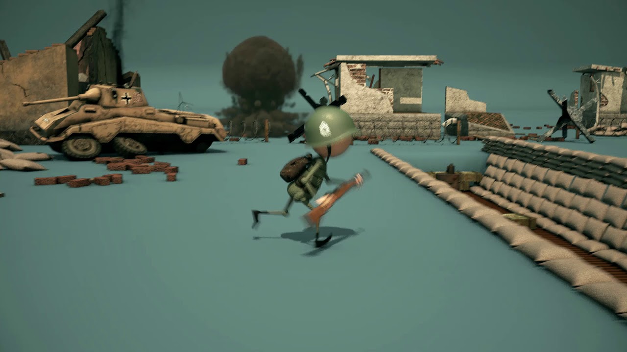 Mobile game style character animation - YouTube