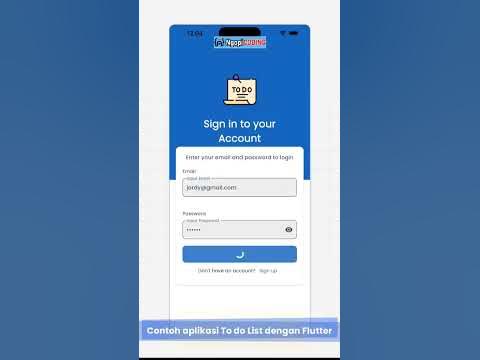 Contoh Aplikasi Menggunakan Flutter. #coding #aplikasiandroid - Youtube