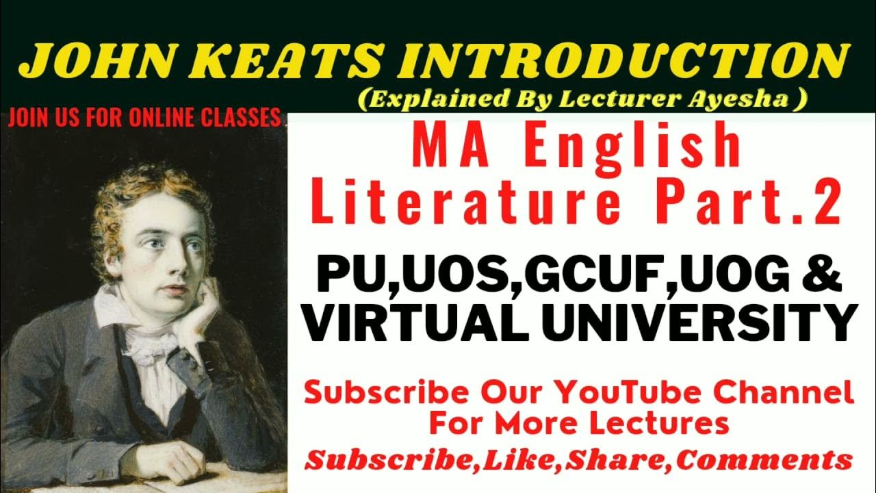 John Keats introduction - YouTube