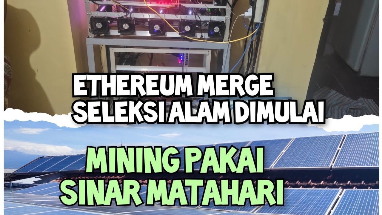 Mining RIG crypto ETH bitcoin dengan solar panel - YouTube