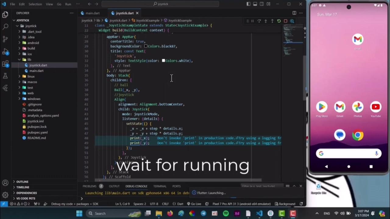 How to use joystick in flutter - YouTube