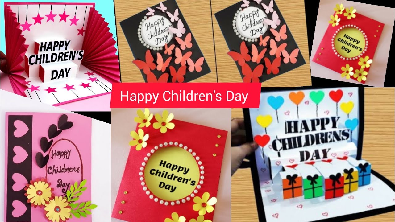 DIY children's day card designs|how to make happy Children's Day card ...