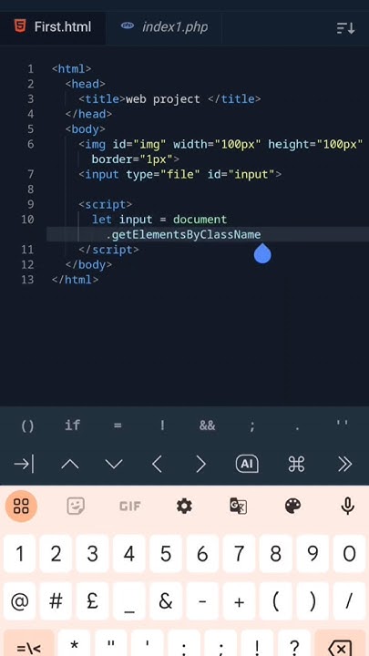 Image upload function using javascript #shorts #coding - YouTube
