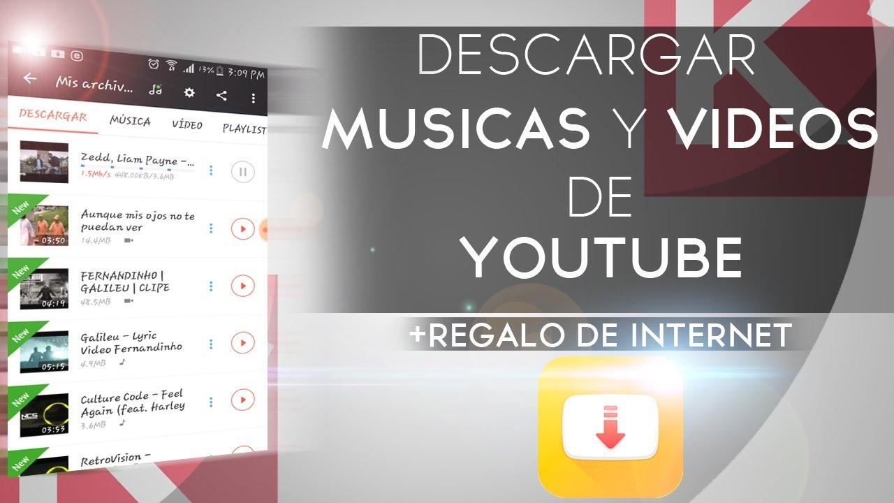 DESCARGAR MUSICAS O VIDEOS DE YOUTUBE +REGALO - K Tutoriales - YouTube