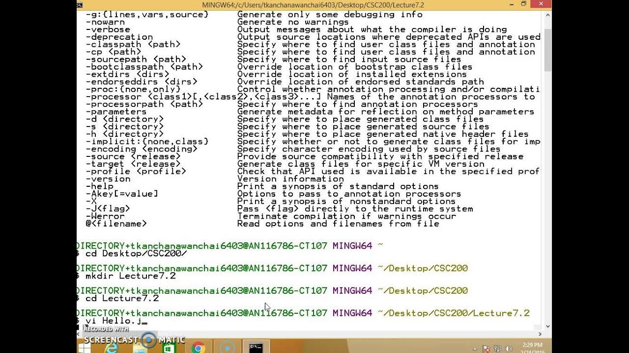 Create JavaDoc From Unix CommandLine - YouTube